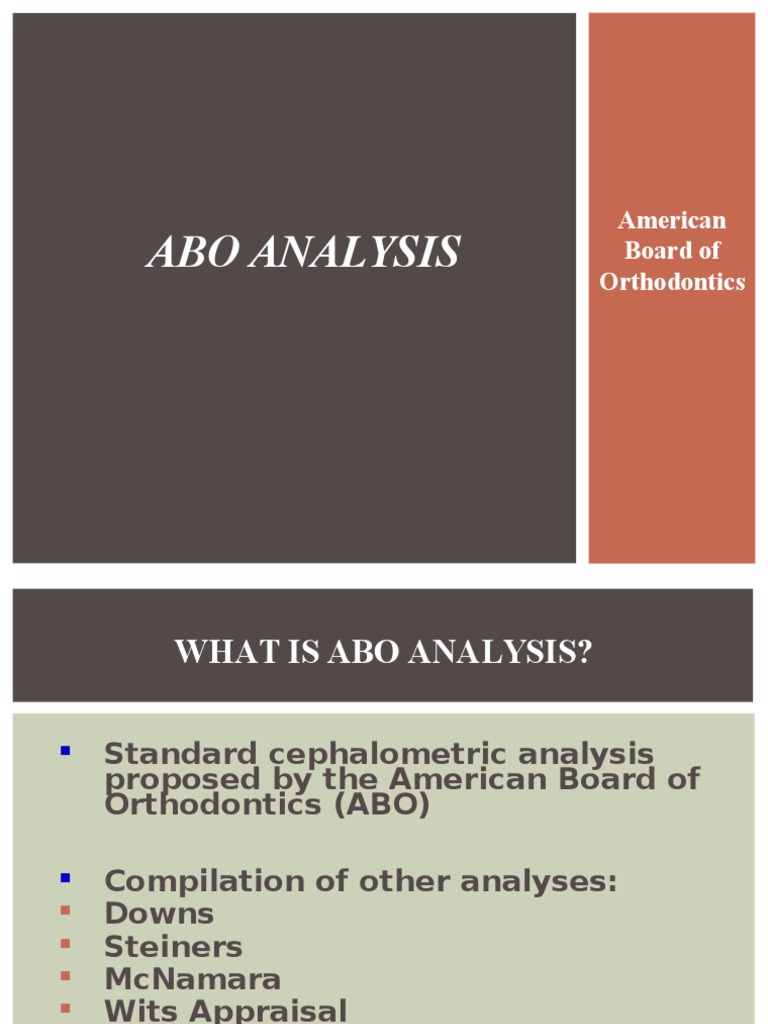 Abo Analysis | PDF | Human Anatomy | Mouth