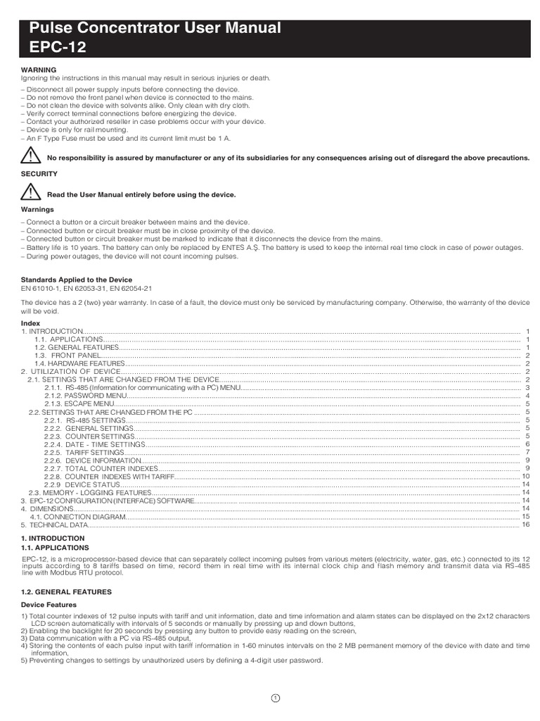 EPC-12 User Manual | Download Free PDF | Menu (Computing) | Personal Computers