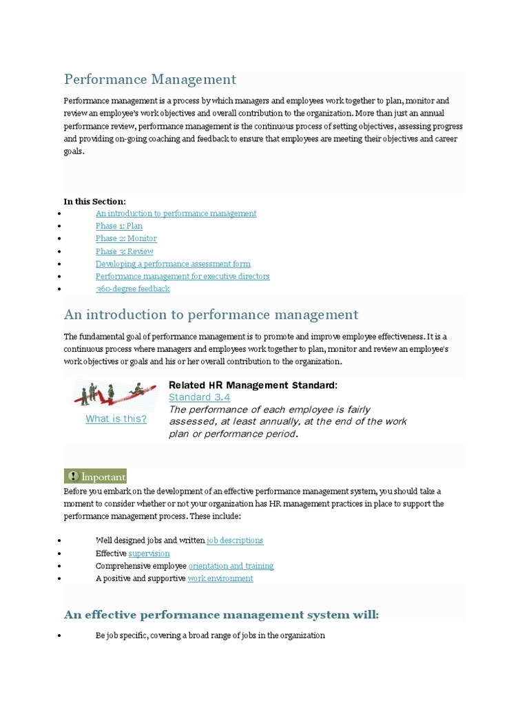 Performance Management Guide | PDF | Performance Management ...