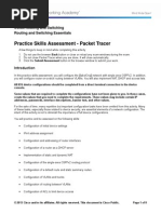 ITN Practice Skills Assessment - Packet Tracer | PDF | I Pv6 | Computer Network