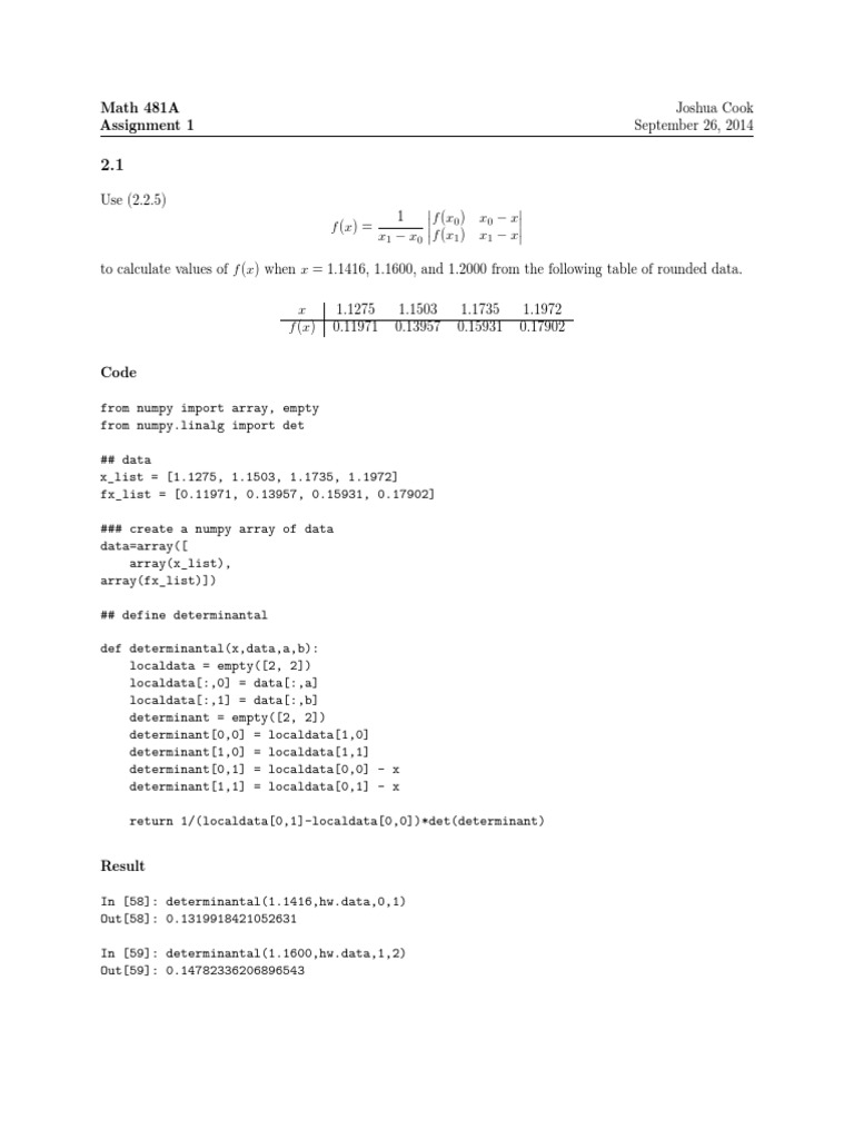 Numerical Analysis | PDF | Interpolation | Applied Mathematics
