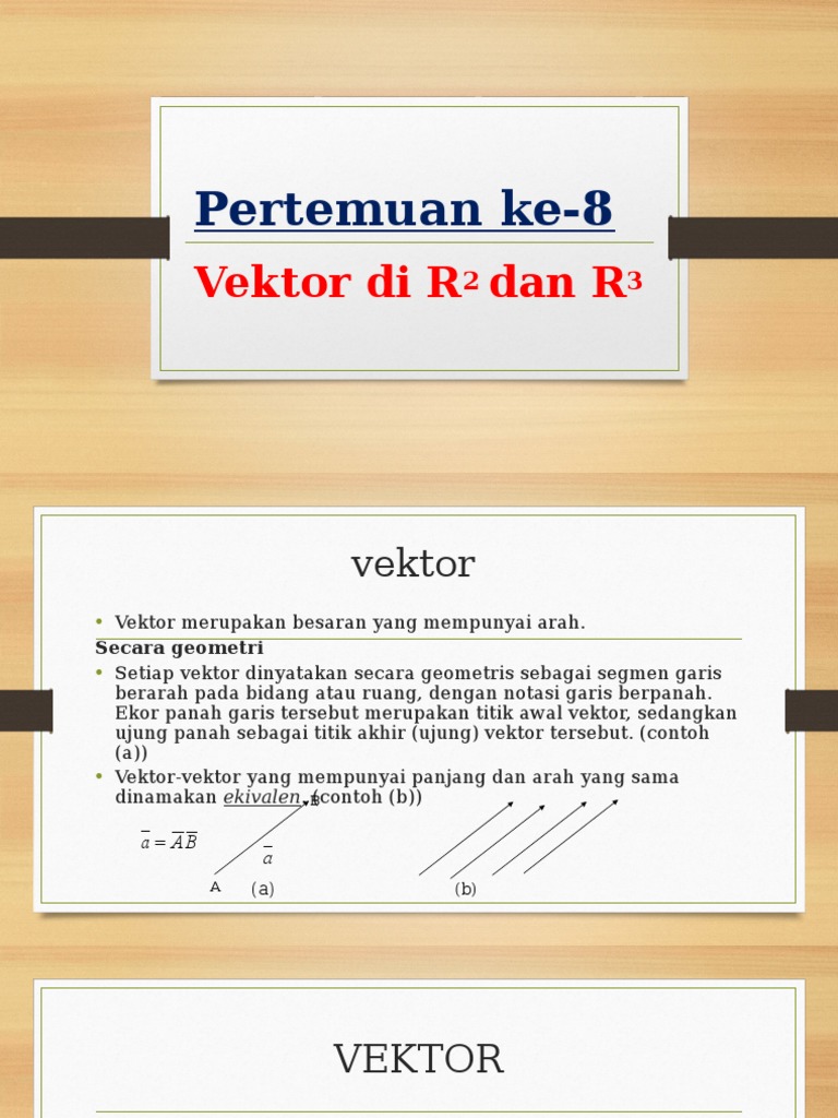Vektor Di R2 Dan R3 | PDF | Metode & Bahan Ajar