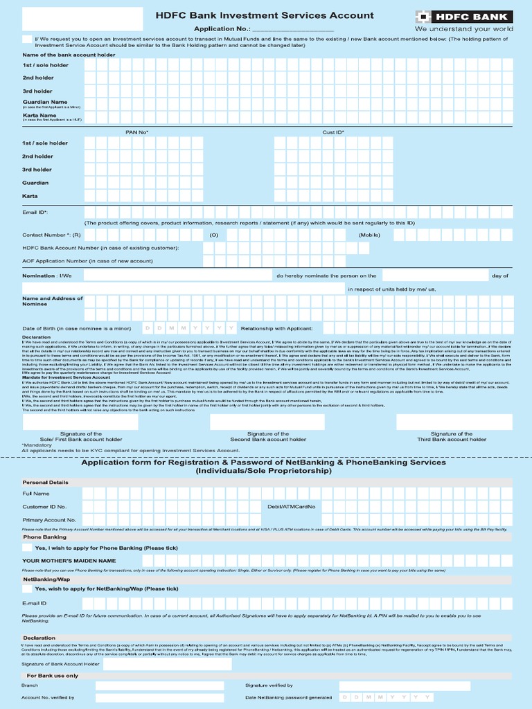 ISA_form | Online Banking | Banks & Banking
