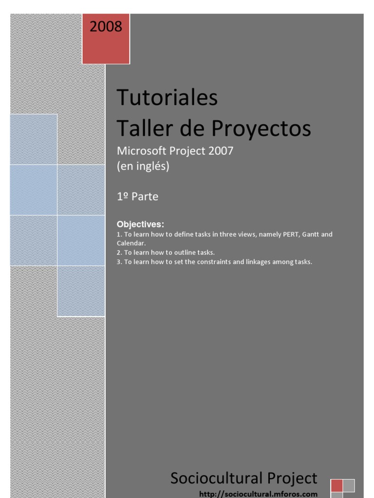 Tutorial de MS Project 2007 1º Parte | PDF | Software | Computing