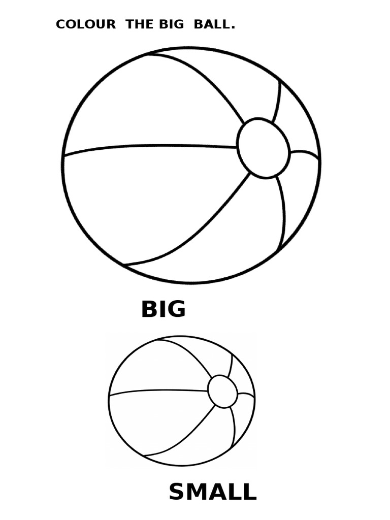 Small: Colour The Big Ball | PDF