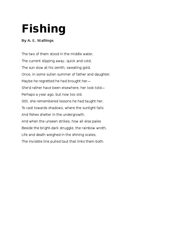 Fishing Poem | PDF