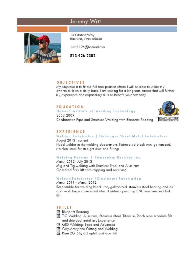 Jeremy Witt Resume | PDF | Career & Growth | Business