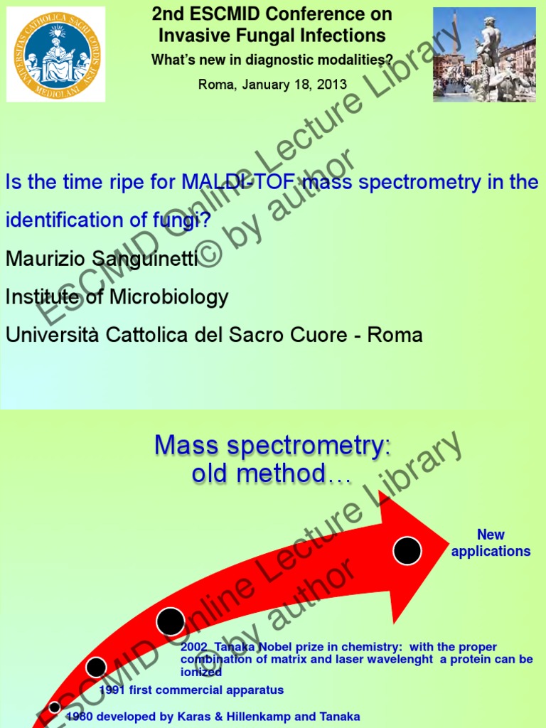 ESCMID Online Lecture Library © by Author | PDF | Biochemistry | Chemistry