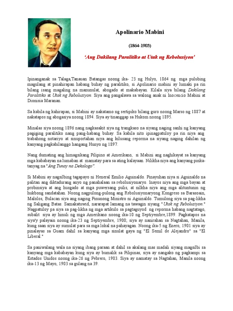 Apolinario Mabini