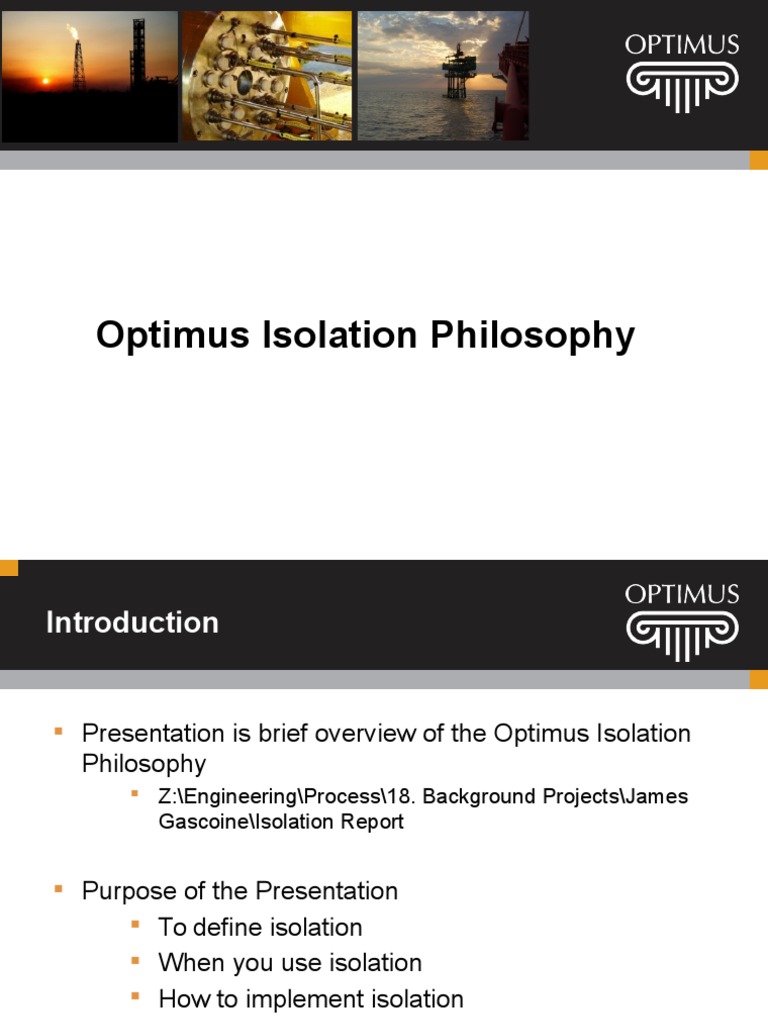 Isolation | PDF | Valve | Pipe (Fluid Conveyance)