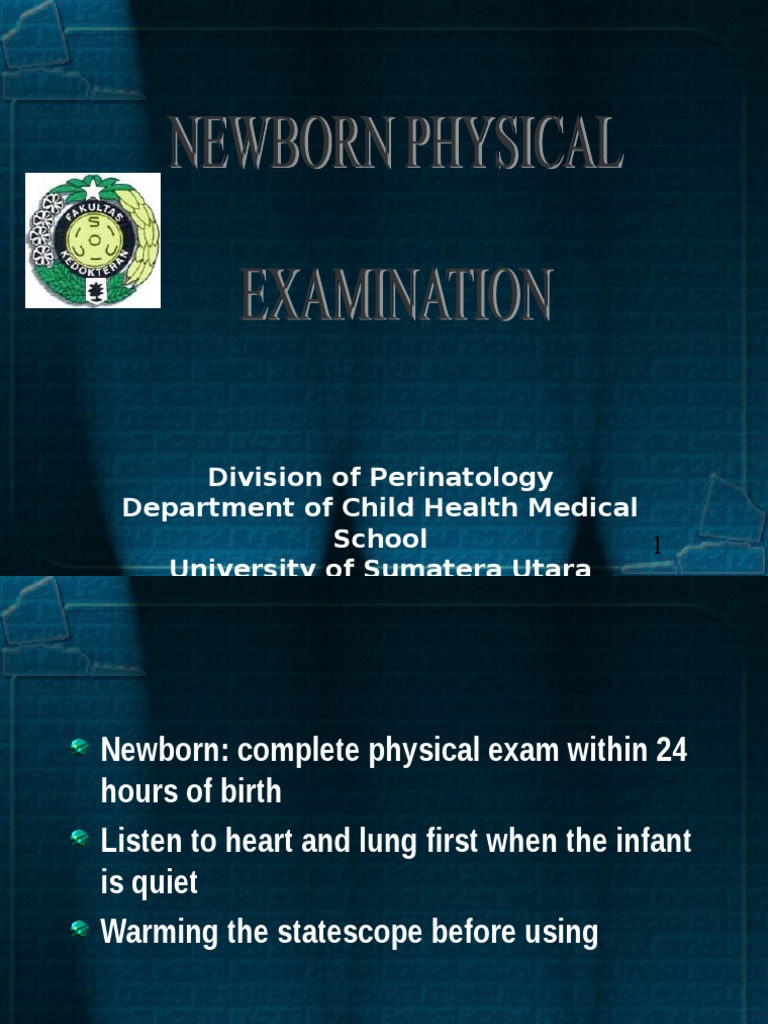 Complete Newborn Physical Exam Checklist | PDF | Infants | Clinical ...