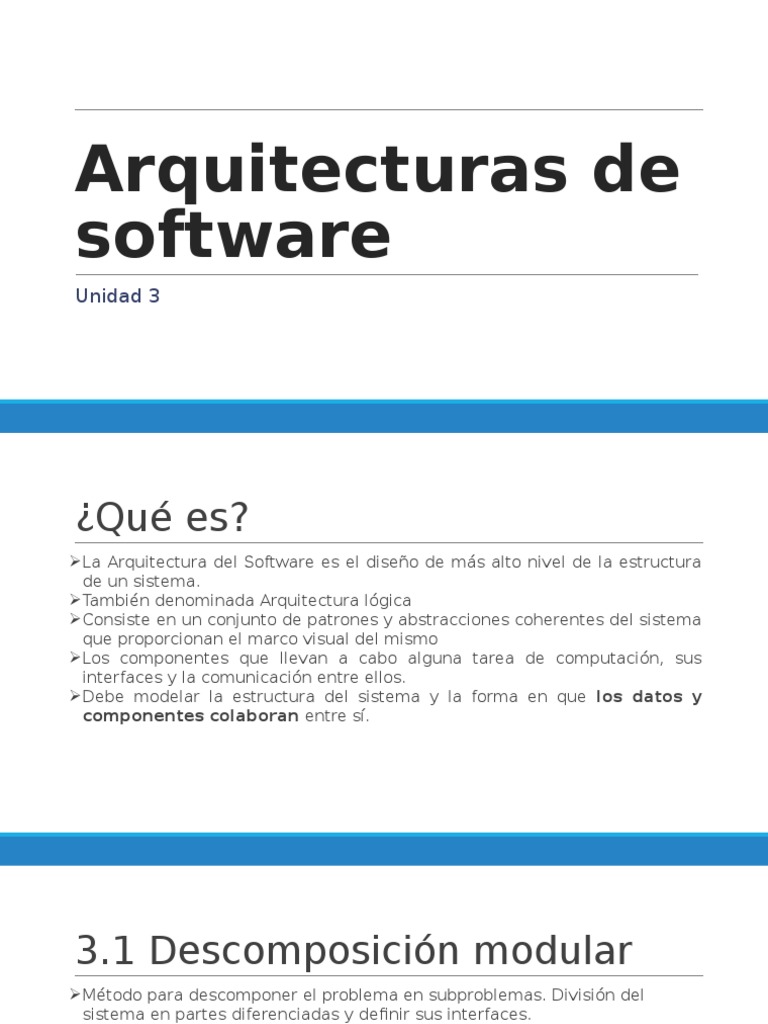 (SCD-1011) UNIDAD 3 - Arquitecturas de Software | PDF | Servidor ...