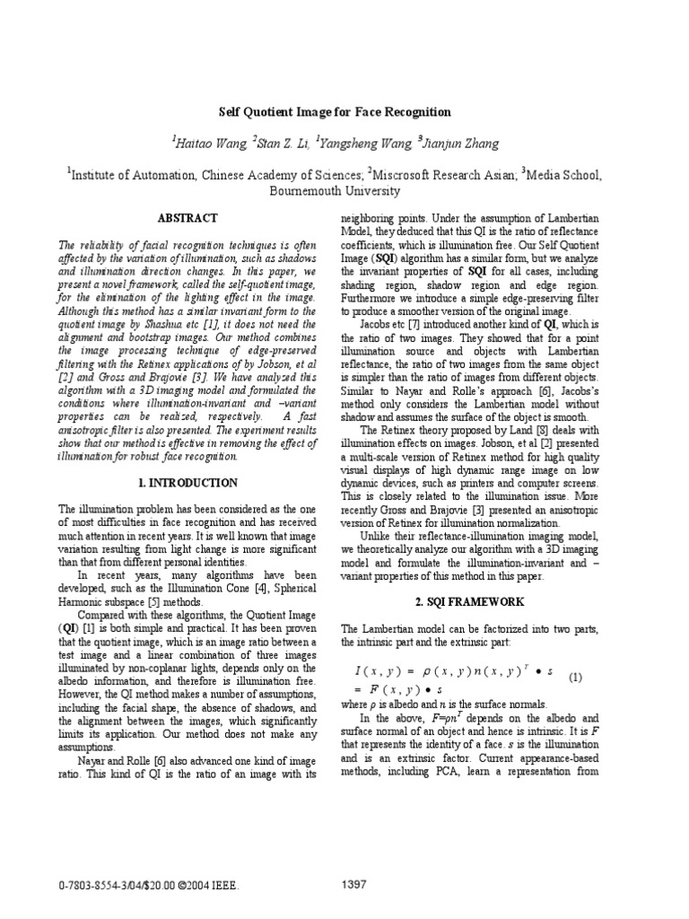Haitao Wang, Stan Z. Li, Yangsheng Wang, Jianjun Zhang | PDF ...