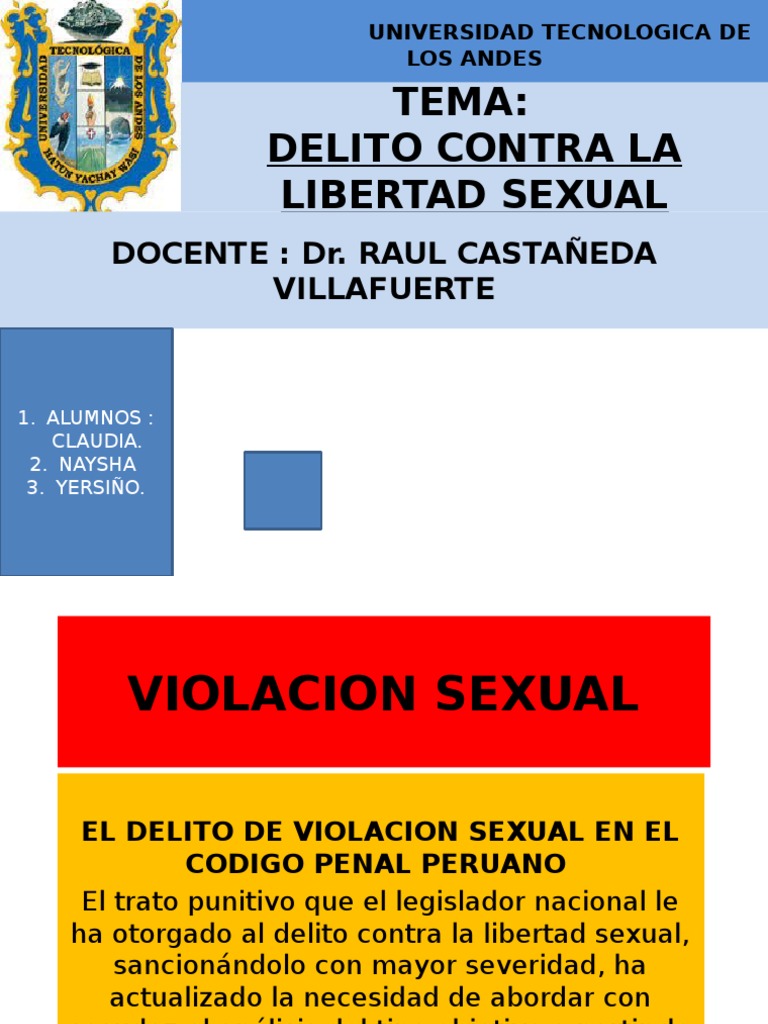 Diapo Preparadas Completamente Derecho Penal IV | PDF | Violación | Relaciones sexuales