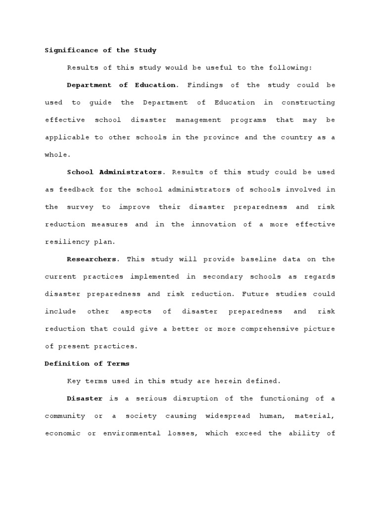 Significance of The Study | PDF