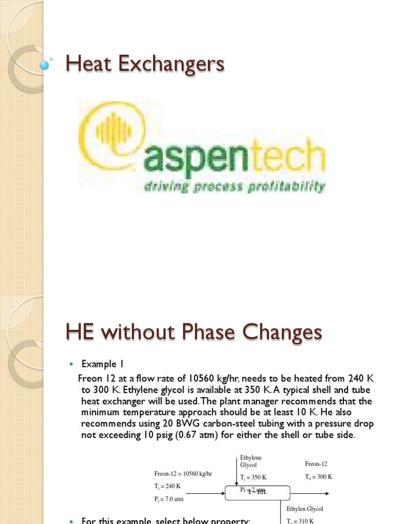 Introduction To Aspen Plus 2013 Tutorial V | PDF | Heat Exchanger | Pump