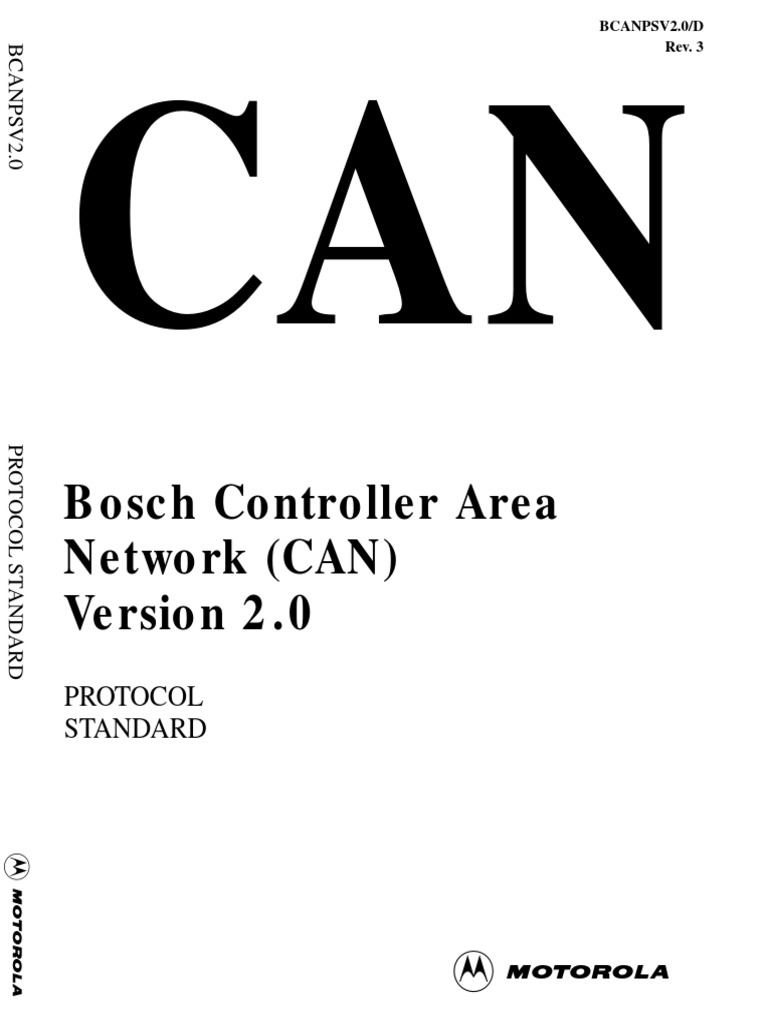 Bosch CAN Protocol Standard V2.0 | PDF | Telecommunications | Computer Data