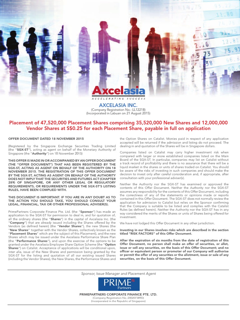 Axcelasia 2 PDF | PDF | Securities (Finance) | Mergers And Acquisitions