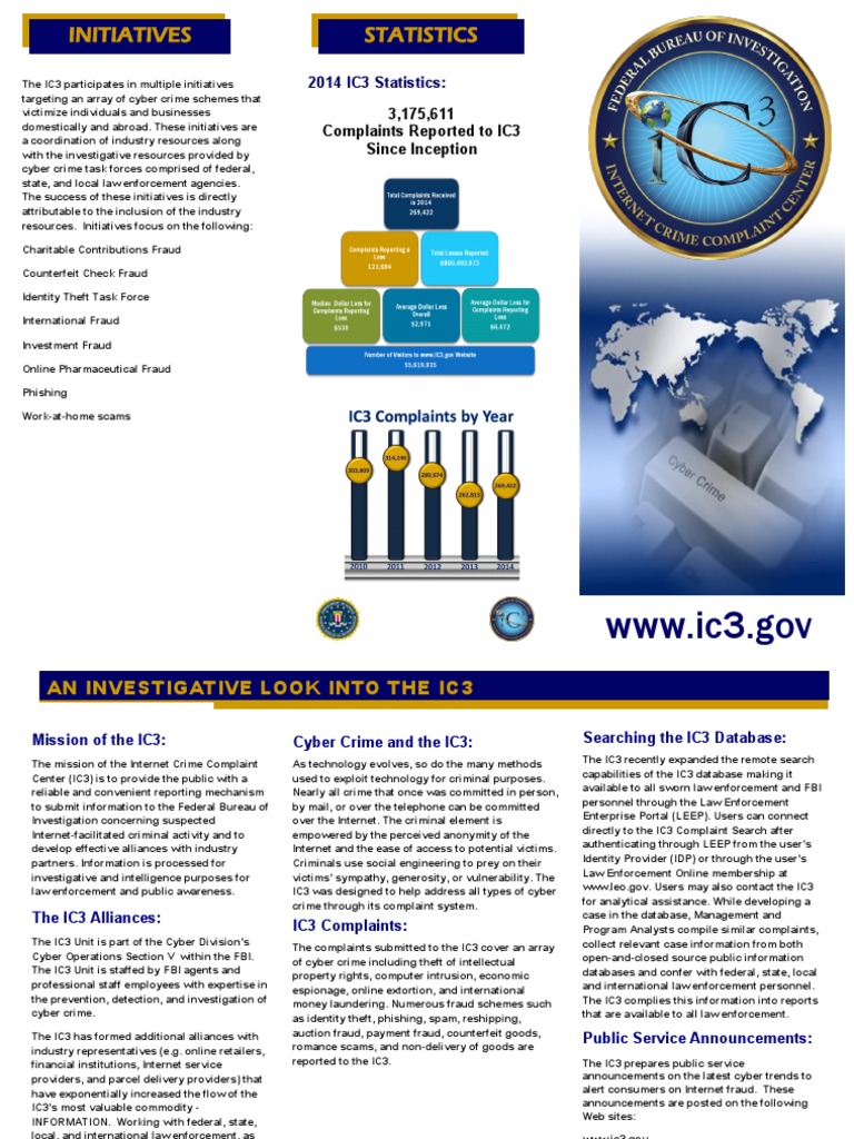 IC3 Cyber Crime Initiatives Overview | PDF | Cybercrime | Fraud