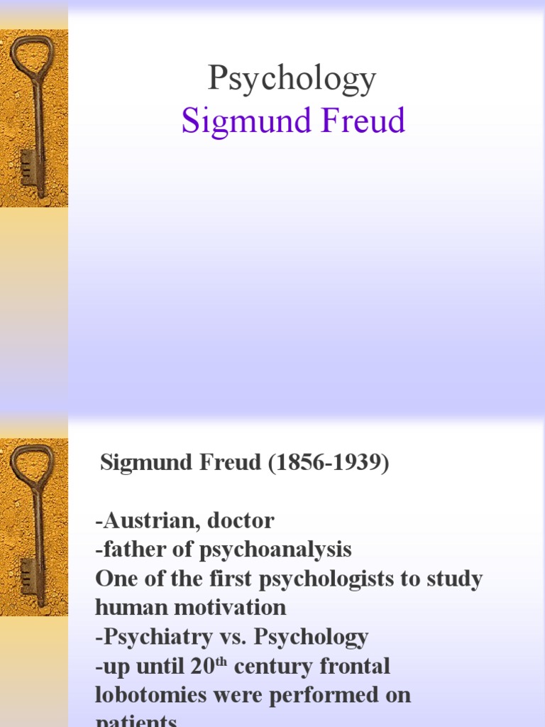 Psychology: Sigmund Freud | PDF | Id | Unconscious Mind