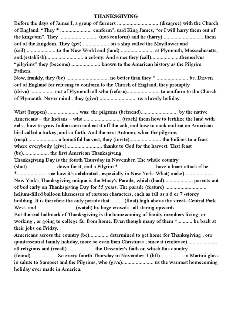 Thanksgiving: Pilgrims and Tradition | PDF | Thanksgiving | Plymouth Colony