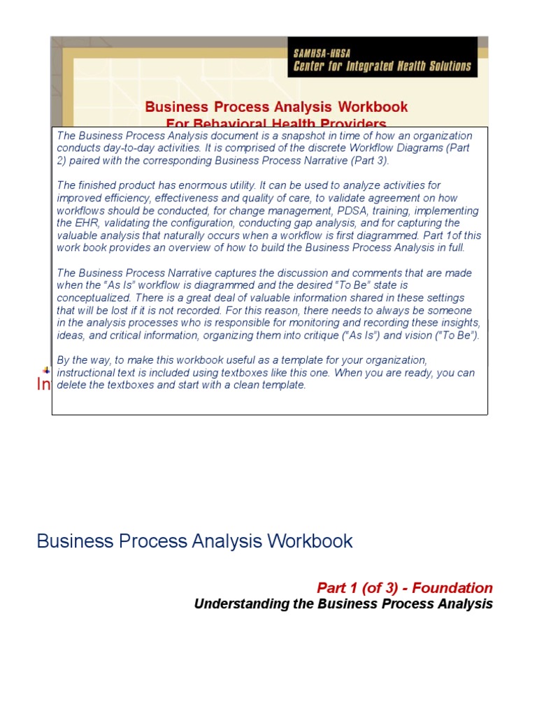Business Process Analysis Workbook 9 2013 Word | PDF | Business Process ...