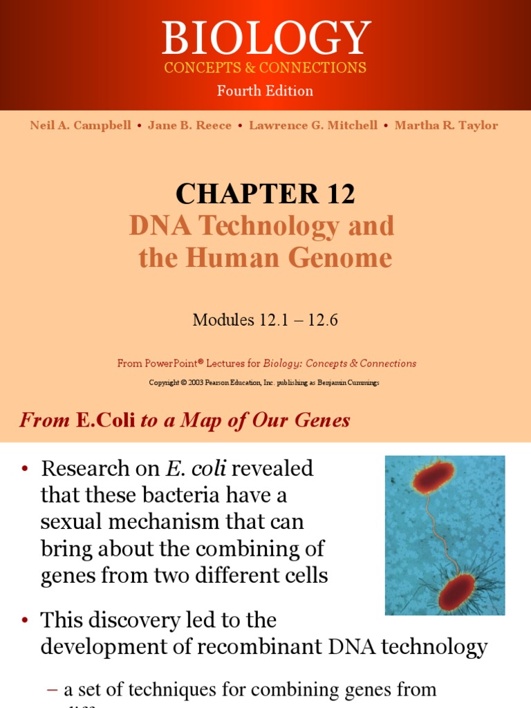 Campbell DNA and Technology | PDF | Plasmid | Molecular Cloning