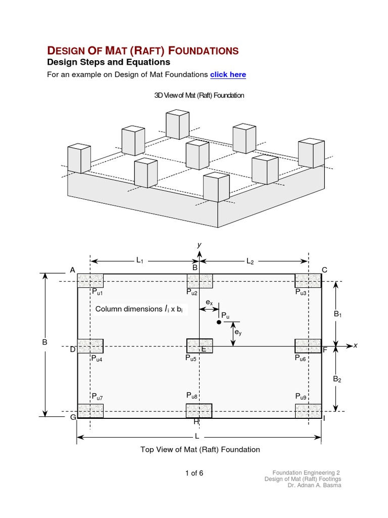 DESIGN OF MAT FOUNDATIONS | PDF | Civil Engineering | Building Engineering