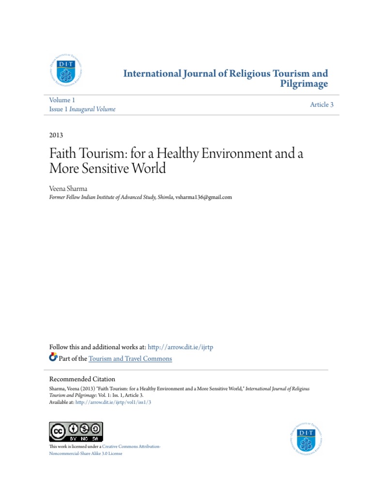 Faith Tourism - For A Healthy Environment and A More Sensitive World ...