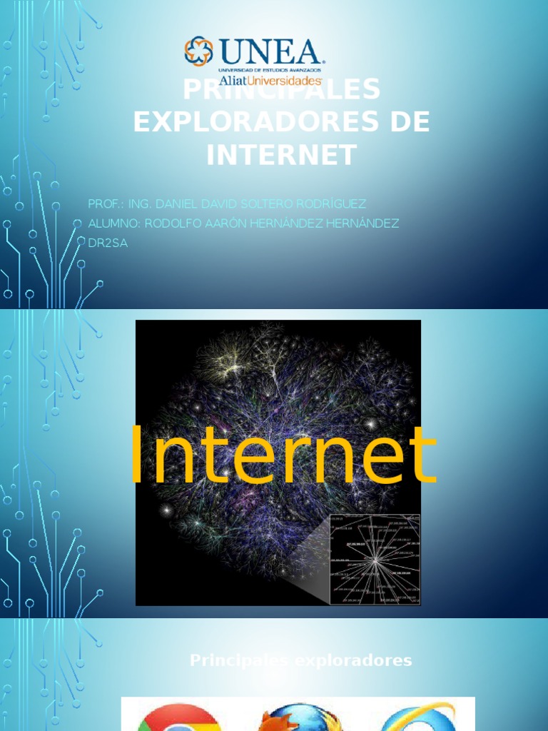 Principales Exploradores de Internet | PDF | Software web | ciberespacio