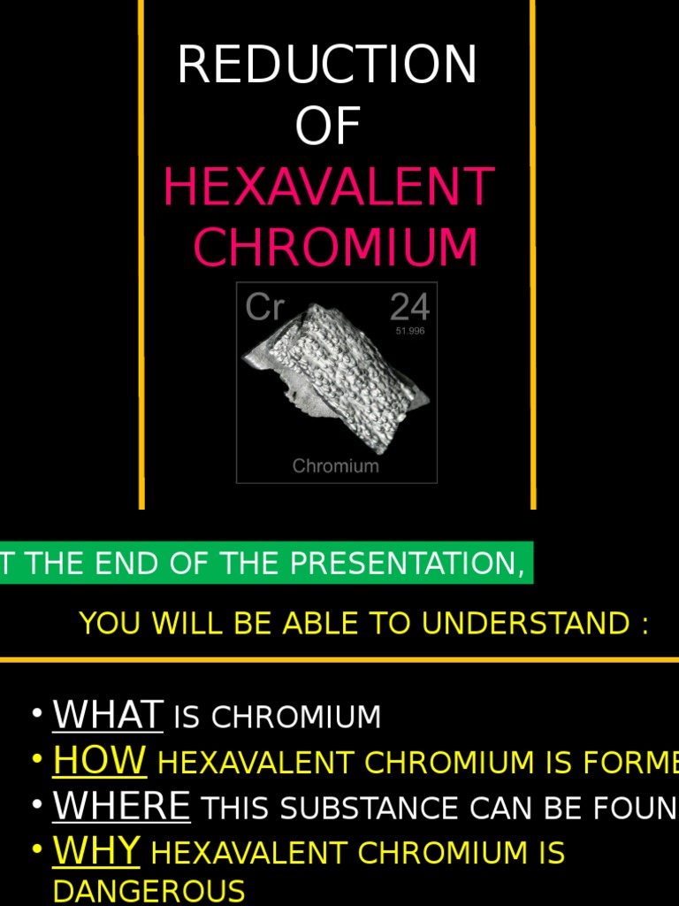 Reducing Hexavalent Chromium Risks | PDF | Technology & Engineering