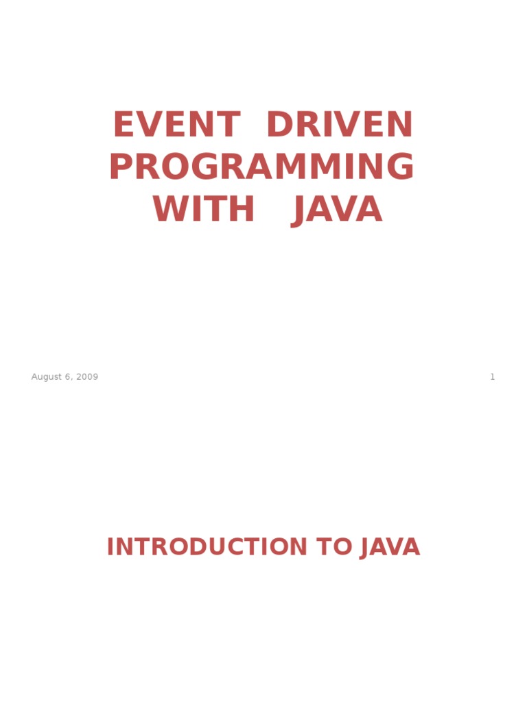 1.introduction To Java | PDF | Java Virtual Machine | Class (Computer ...
