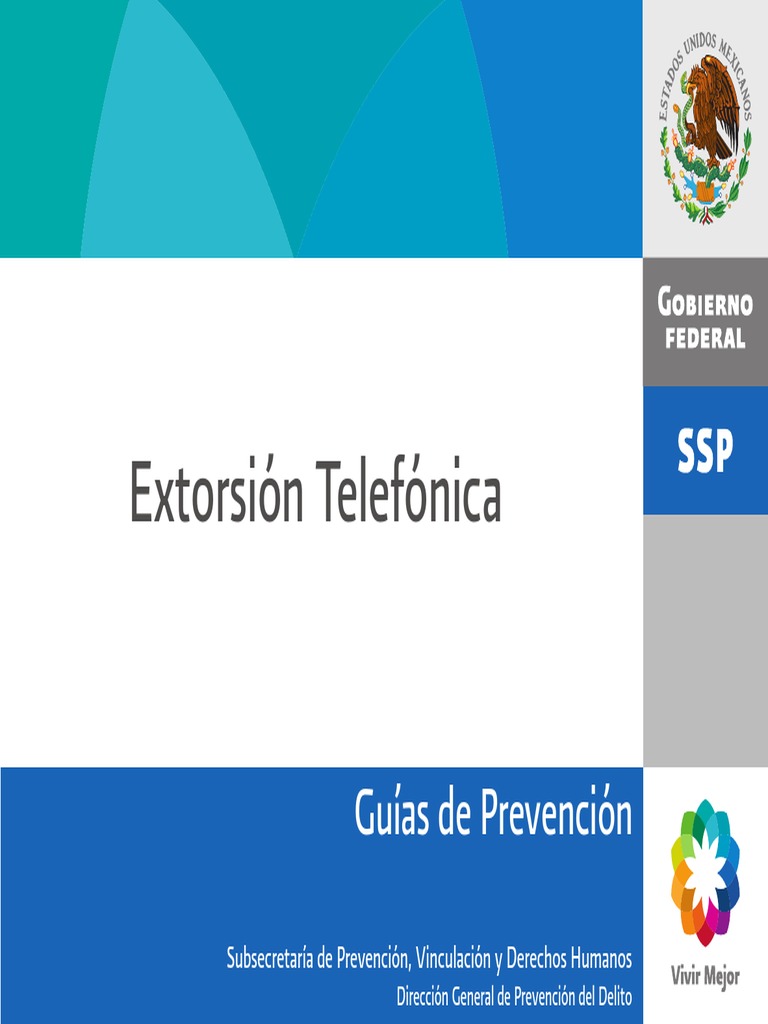 Cómo prevenir la extorsión telefónica: guías y recomendaciones | PDF ...