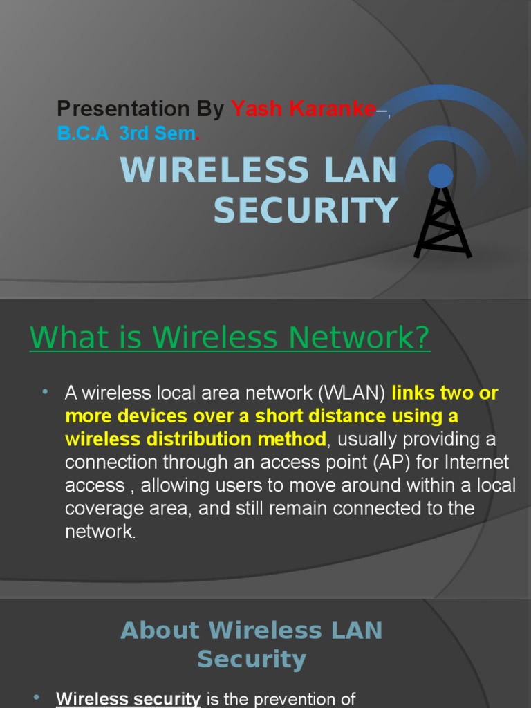Wireless LAN Security Overview | PDF | Wireless Lan | Wi Fi