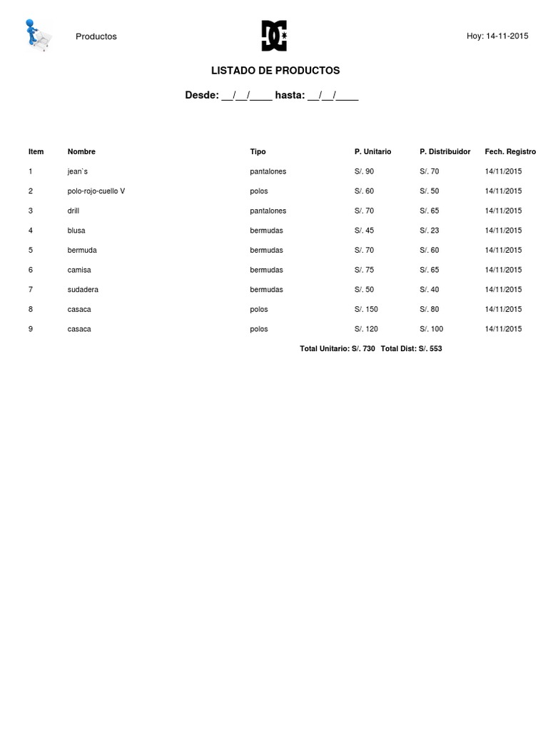 Ejemplos de Reportes Con Mysql y PHP | PDF