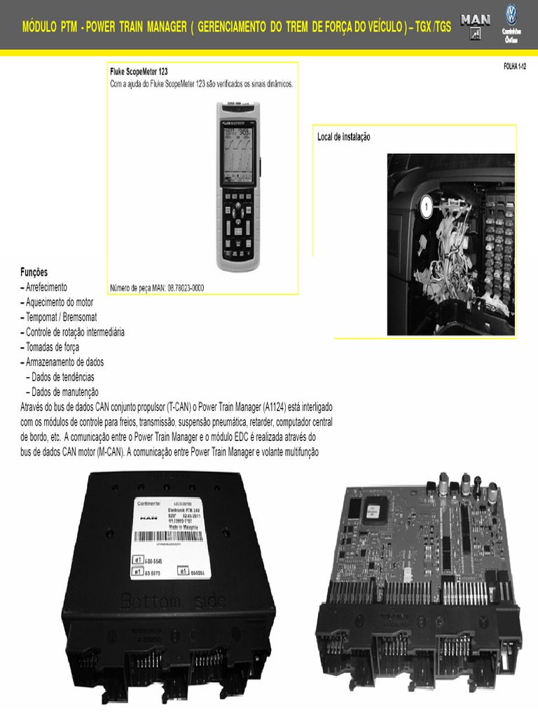 Diagrama PTM para Veiculos Man Com Motor D 26 PDF | PDF