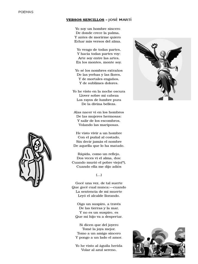 Versos Sencillos de José Martí | PDF | Poesía