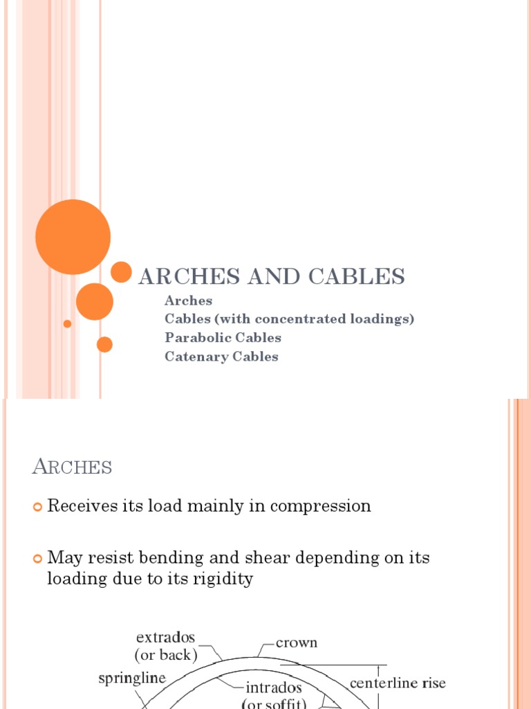 Arches and Cables | PDF | Bending | Mechanical Engineering