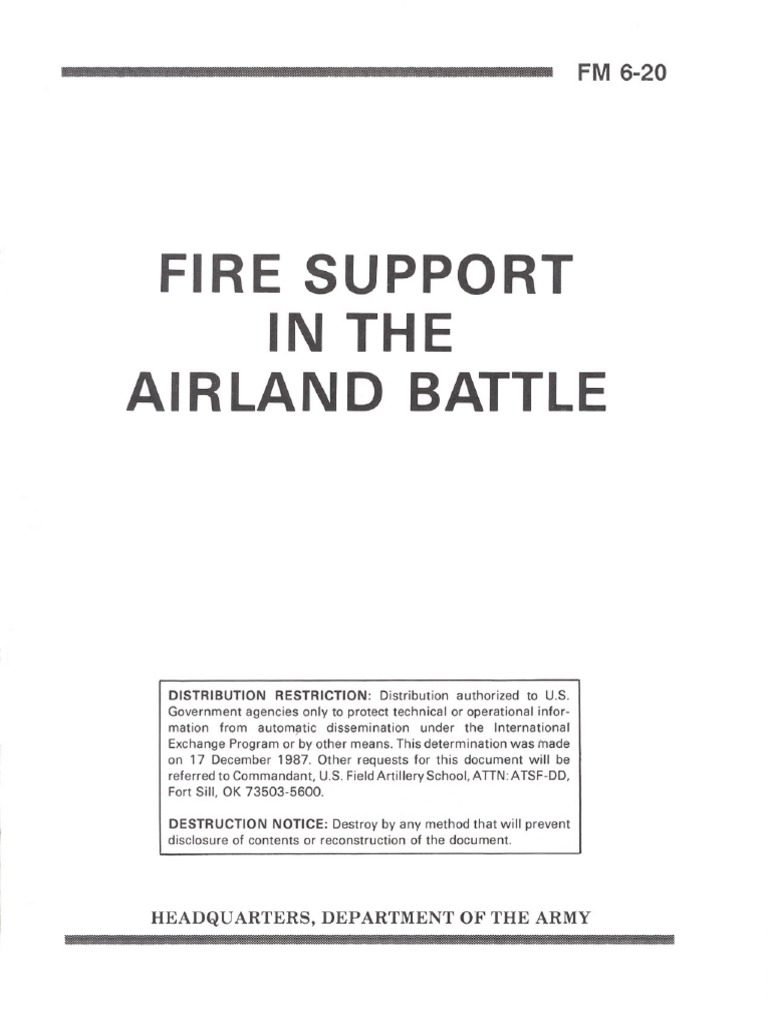 fm6 20 | PDF | Battalion | Field Artillery