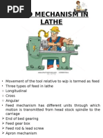 Lathe Feeding and Apron Mechanism | PDF | Gear | Machines