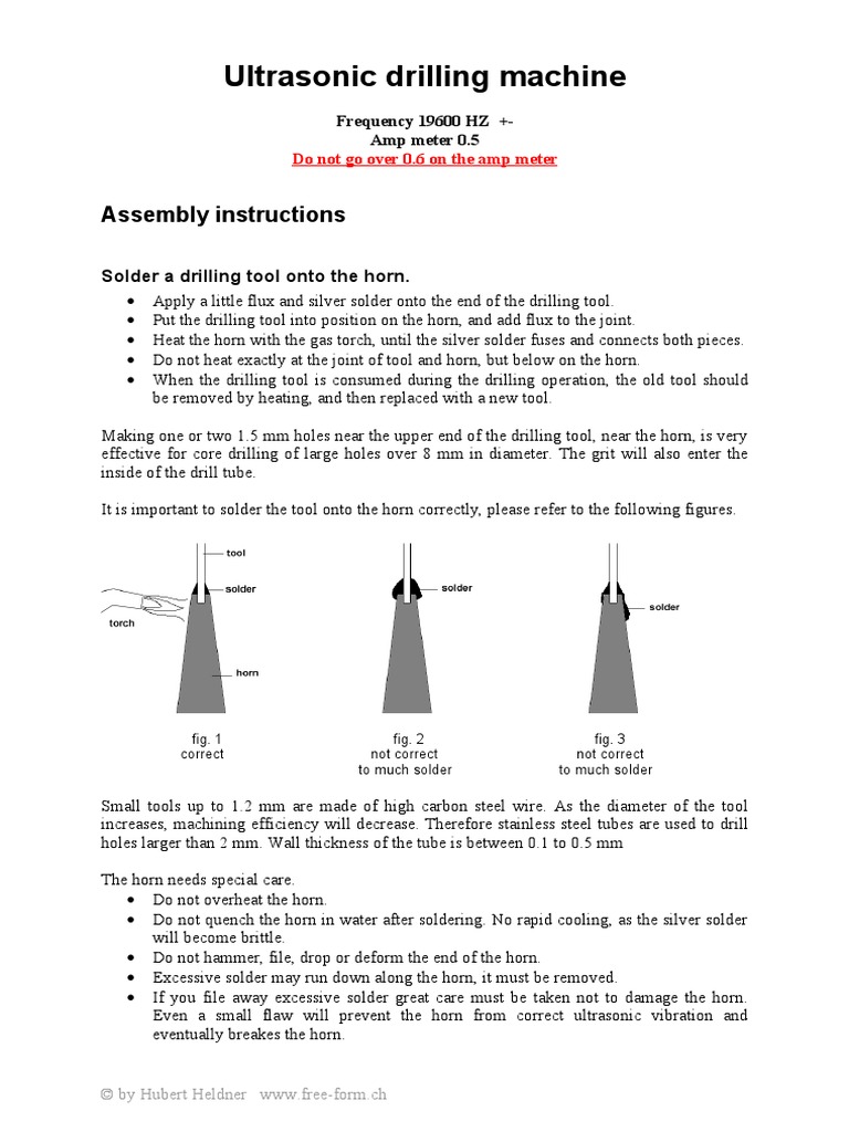 Manual Sonic en | PDF | Soldering | Drilling
