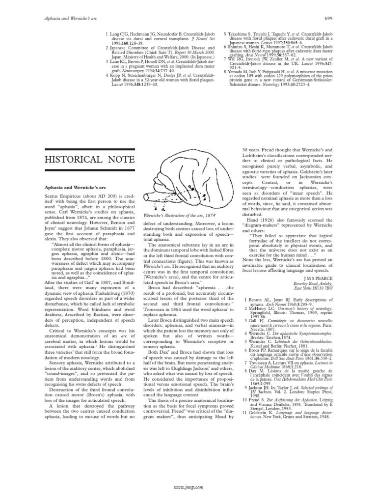 Creutzfeldt-Jakob Disease Insights | PDF | Speech | Aphasia