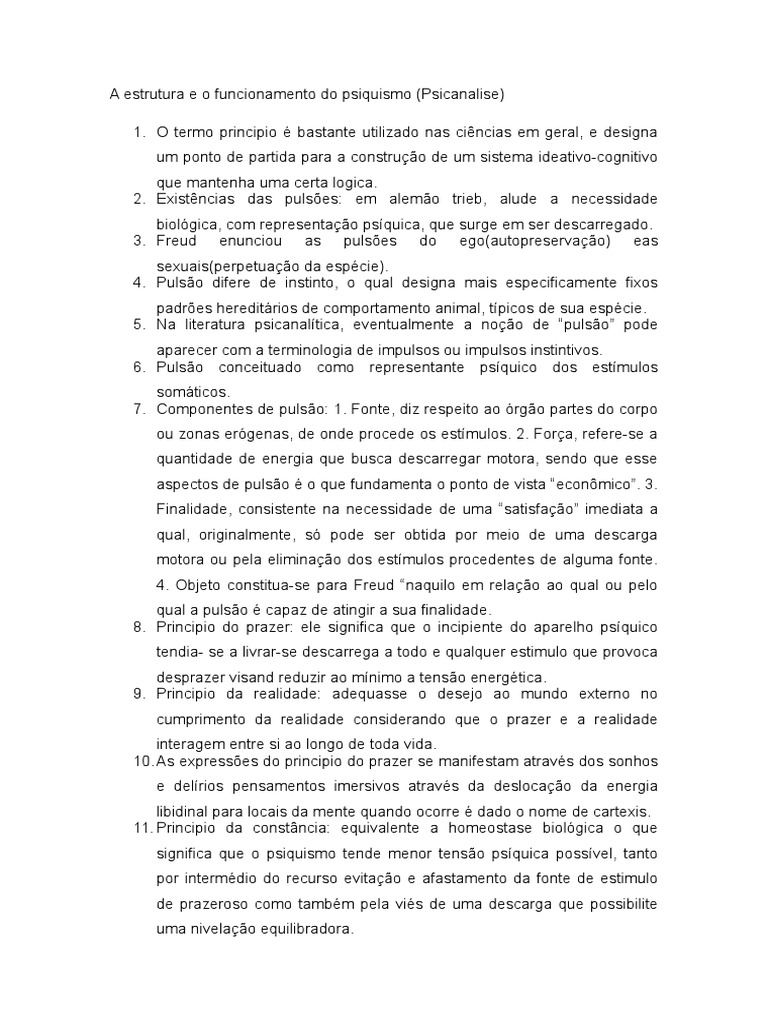 A Estrutura e o Funcionamento Do Psiquismo | PDF | Sigmund Freud | Mente