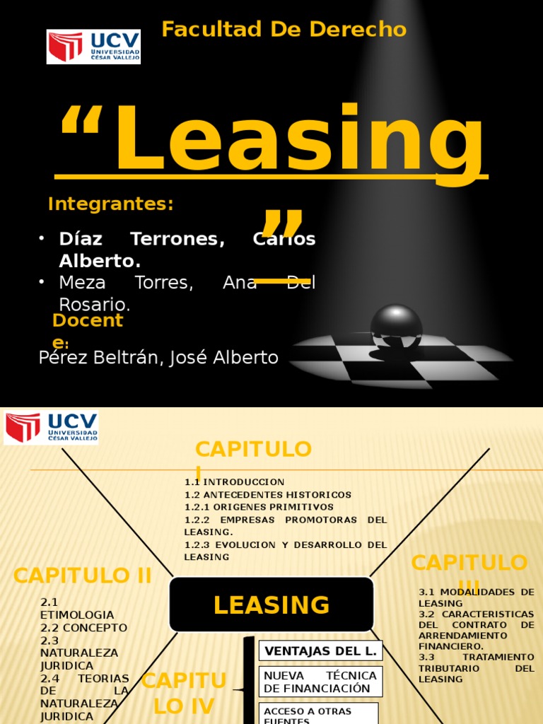 Contrato Leasing | PDF | Arrendamiento | Conceptos legales