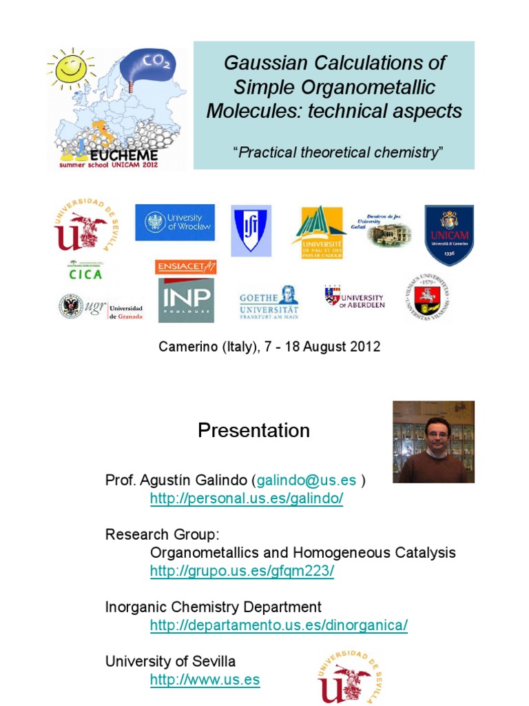 Gaussian Calculations of | PDF | Computational Chemistry | Molecular Orbital