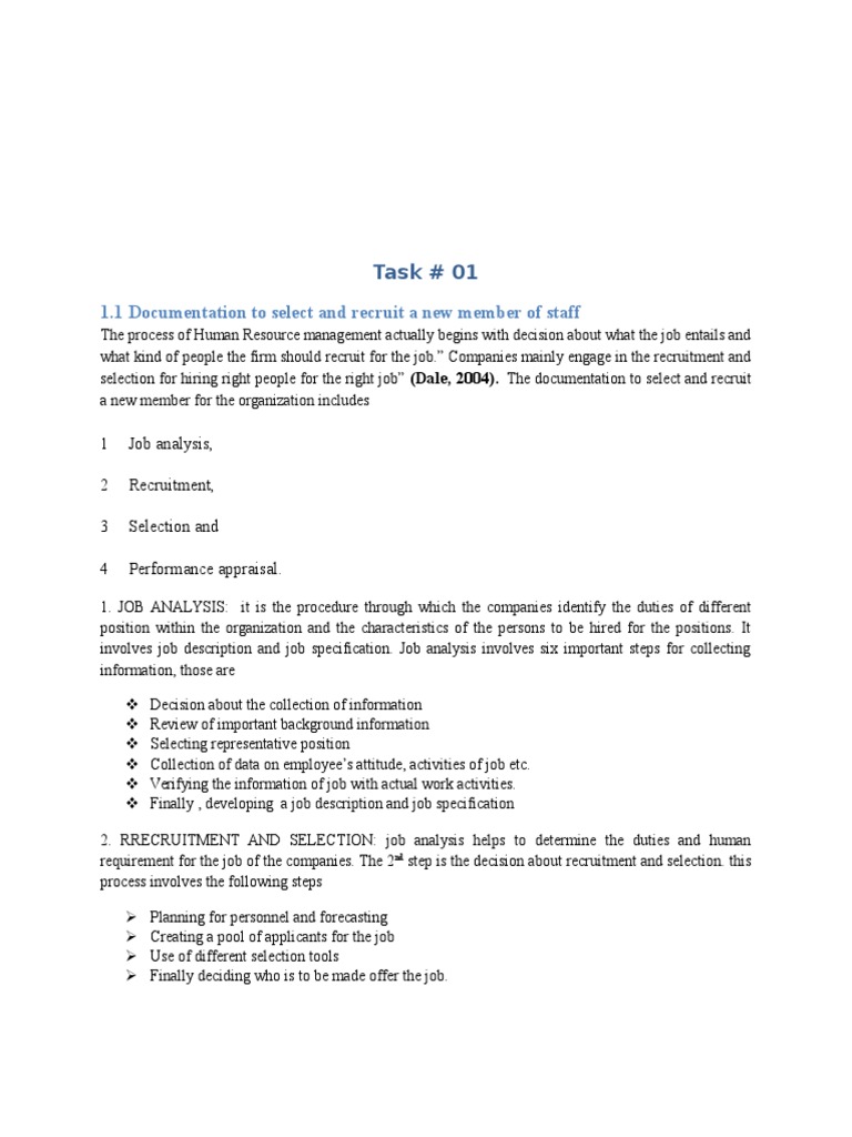 Recruitment Documentation Overview | PDF | Recruitment | Leadership