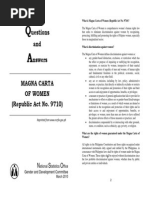RA 9710 - Magna Carta of WomenII | PDF | Discrimination | Gender Studies