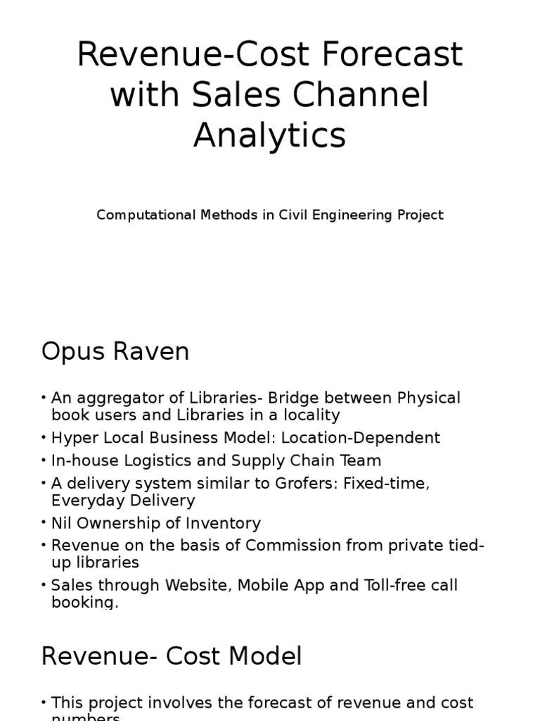 MATLAB - Revenue-Cost Forecast Model | PDF | Business | Economics