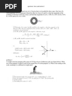 Physics Dynamics: Pulleys Practice | PDF | Tension (Physics) | Force