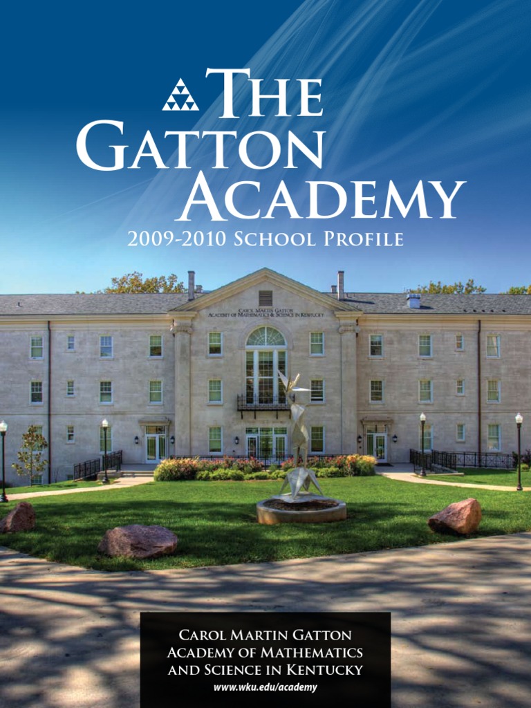Gatton Academy 2009-2010 Profile | PDF | Act (Test) | Sat